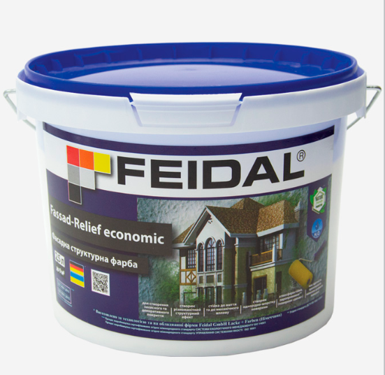 Краска фасадная структурная, Feidal Fassad-Relief economic ,матовая ...