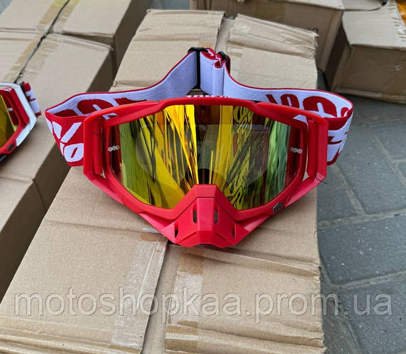 Мотоокуляри 100%, маска для ендуро 100%, окуляри для шлема, очки маска 100%, очки Strata 100% ...