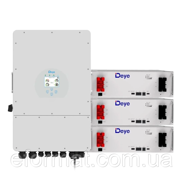Гібридний інвертор SUN-10K-SG02LP1-EU-AM3 Deye WiFi (10 kW, 1 фаза, 2 MPPT, LV): продажа, цена в ...
