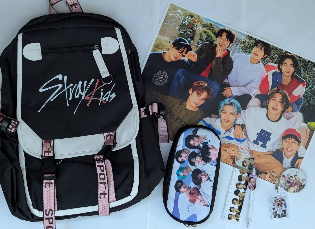 Stray kids box набор Стрей кідс для школярів рюкзак пенал плакат брелок ...