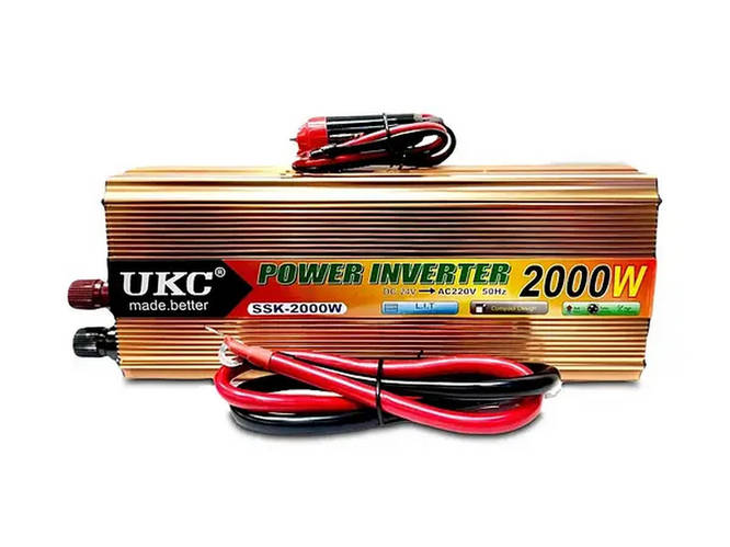 Перетворювач 12 В на 220 В 2000 W (12-220 В), Перетворювач напруги 220 на 120, TRO (ID ...