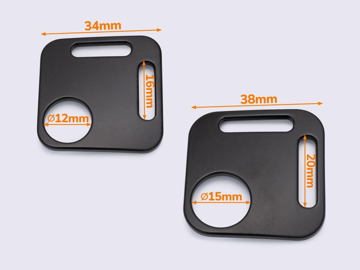 Соединительная пряжка металлическая Черный (YK-B3033): купить, продажа ...