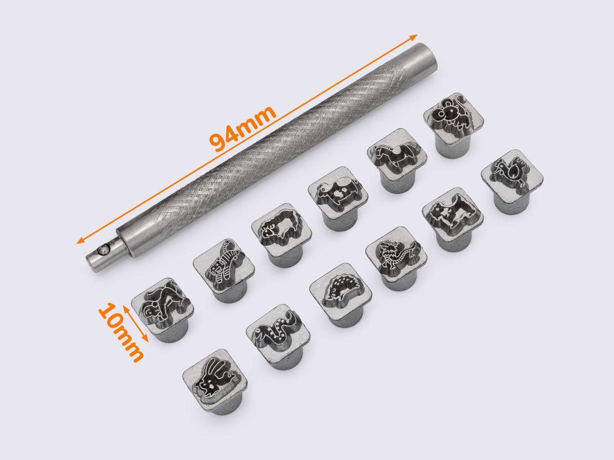 Набор штампов для тиснения по коже "Знаки года" (34-0168): купить ...