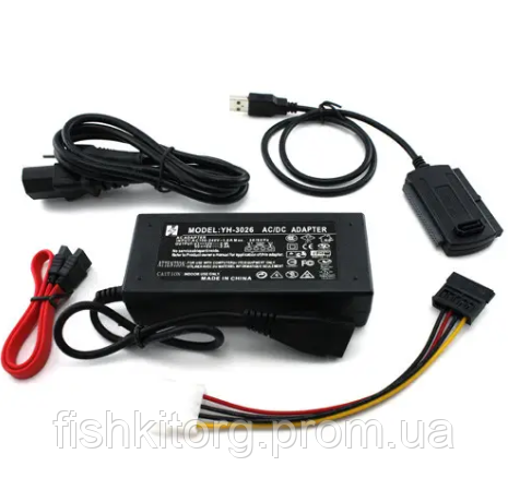 Переходник USB - SATA, IDE, 2.5/3.5 + блок питания л (ID#2211125146 ...