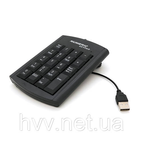 Цифровая клавиатура USB для ноутбука, длина кабеля 130см, (126х93х20 мм ...