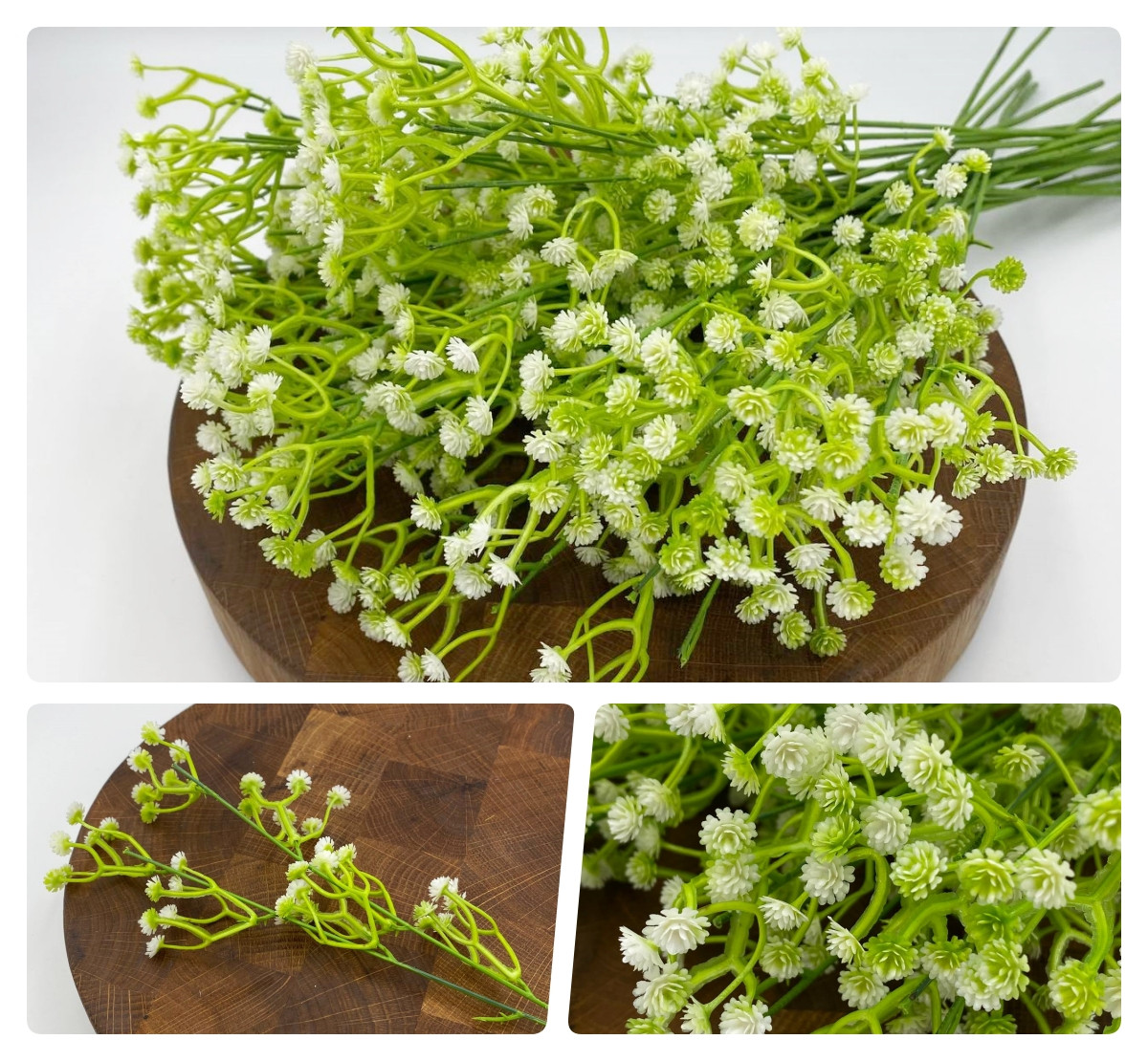 Букет "Гипсофила" / Искусственная Гипсофила/ 2 веточки / Высота букета ...