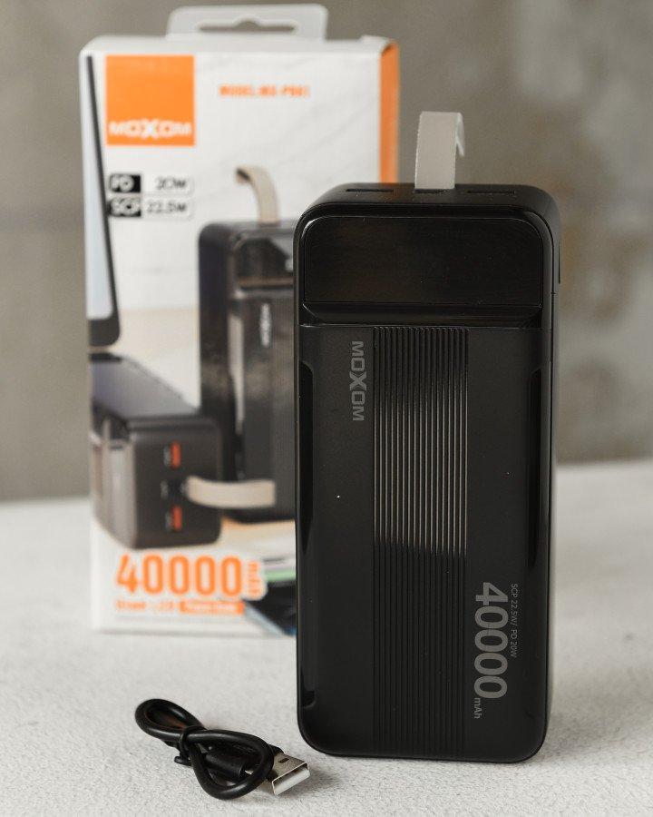 Повербанк Power Bank MOXOM MX-PB61 40000mAh PD20W-22.5W / реальна ємність / Швидка зарядка ...