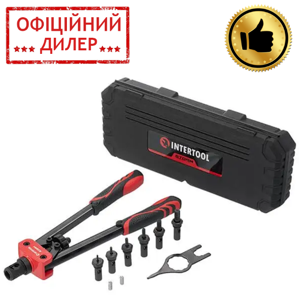 Пистолет заклепочный для резьбовых заклепок 360 мм Storm INTERTOOL RT-0020 (M3; M4; M5; M6; M8 ...