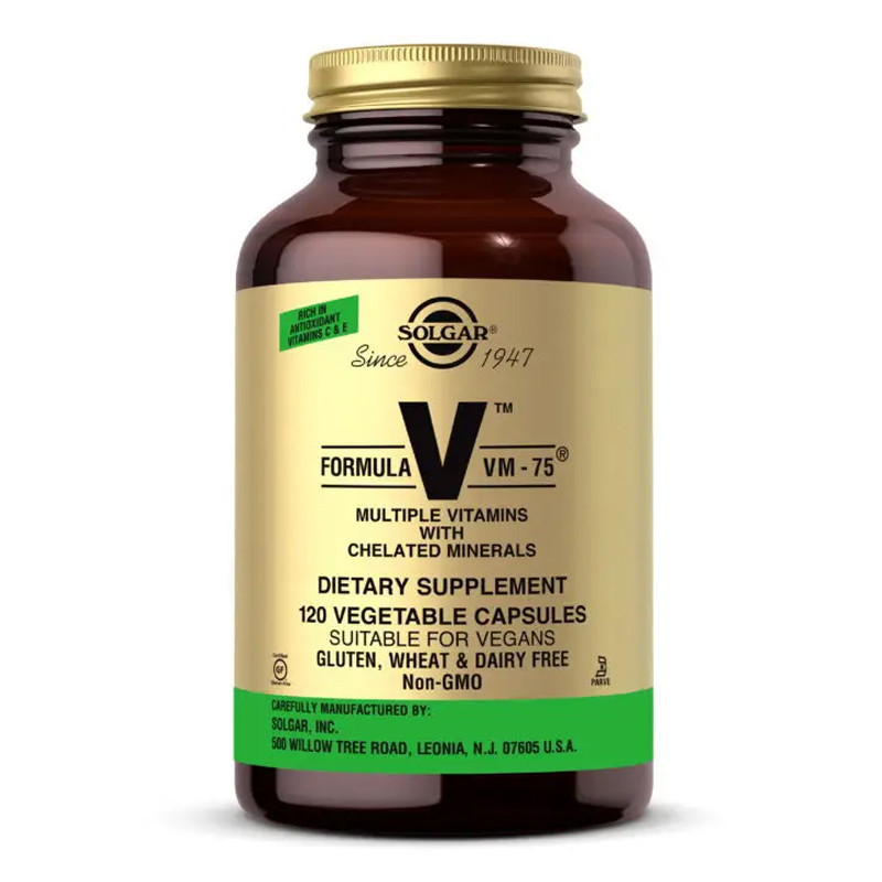 Комплекс мультивитаминов Solgar Formula V VM-75 (120 вега-капс) (ID ...