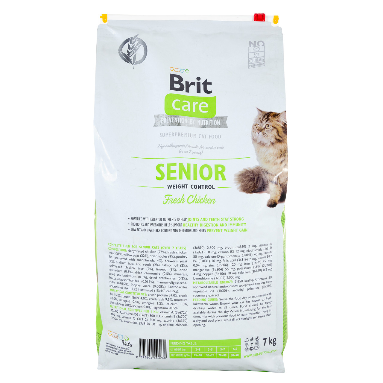 Brit Care Senior гіпоалергенний корм для кішок 7кг (курка) - купити за ...