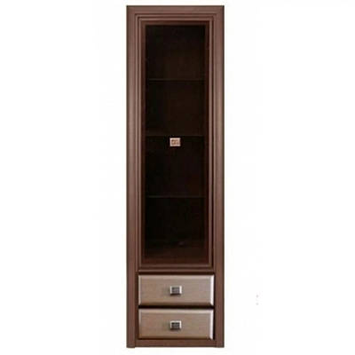 Пенал-витрина Гербор Каби REG 2W2D/79/220 Пепельный + Антрацит (GRB-1060), цена 6810 ₴: купить ...