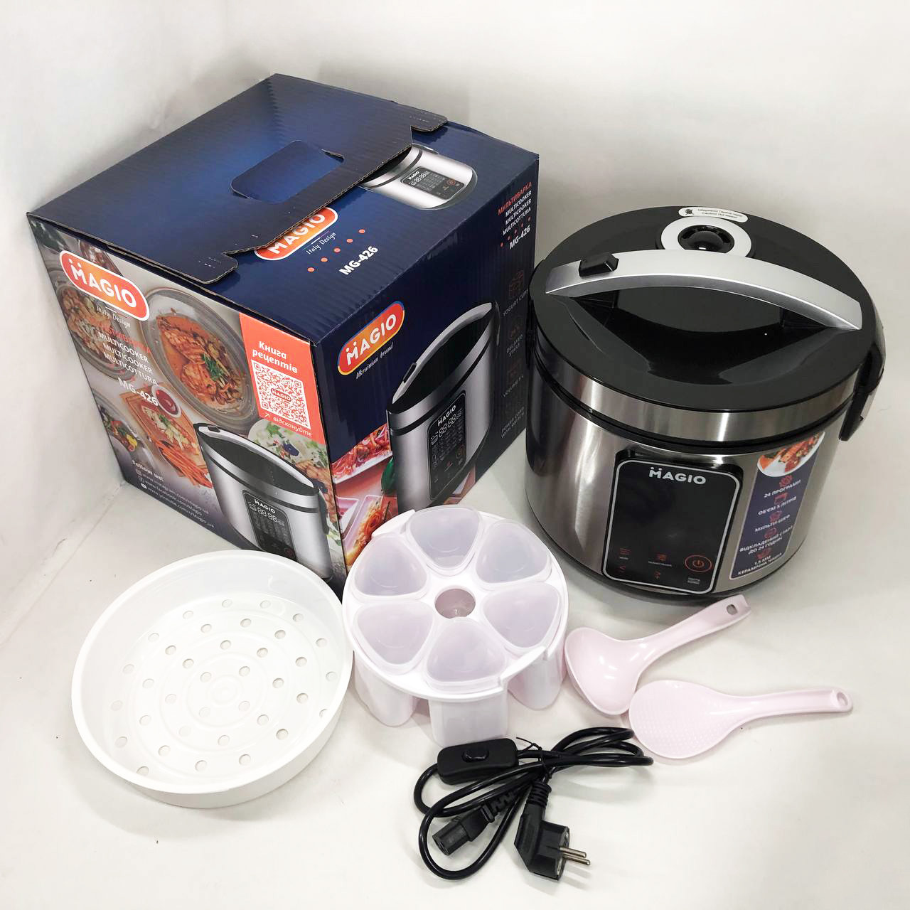Многофункциональная мощная мультиварка MAGIO MG-426, Мультиварка 5 л для готовки, MZ-181 ...