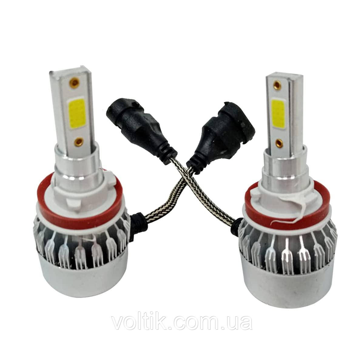 LED C6 H11 лампа светодиодная COB (кулер) для фар автомобиля (ID#2288436317), цена: 355 ...
