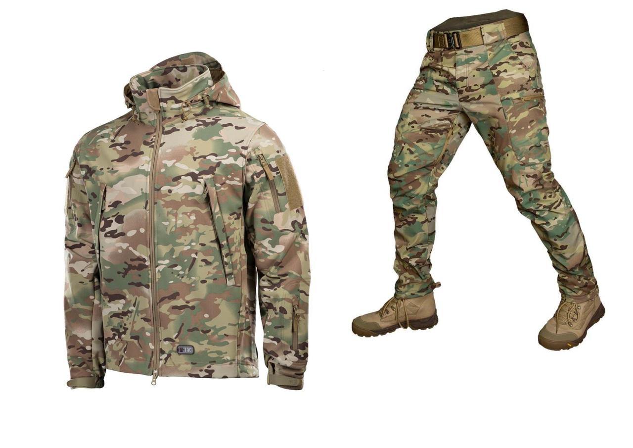 SOFT SHELL комплект Multicam: штани та курточка ARE (ID#2288484528 ...