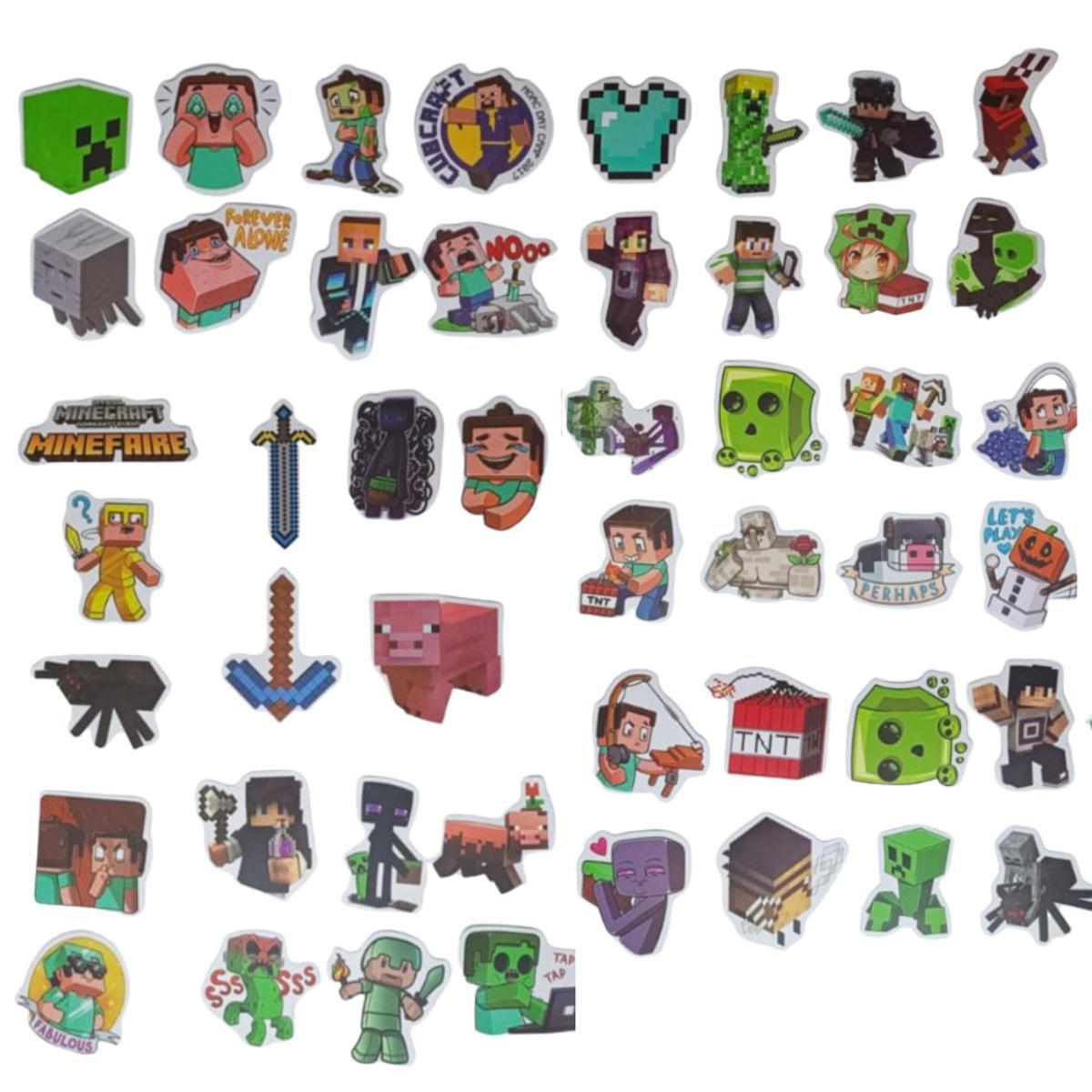 Майнкрафт стикеры стикерпак Minecraft наклейки набор наклейок 50 шт (ID ...