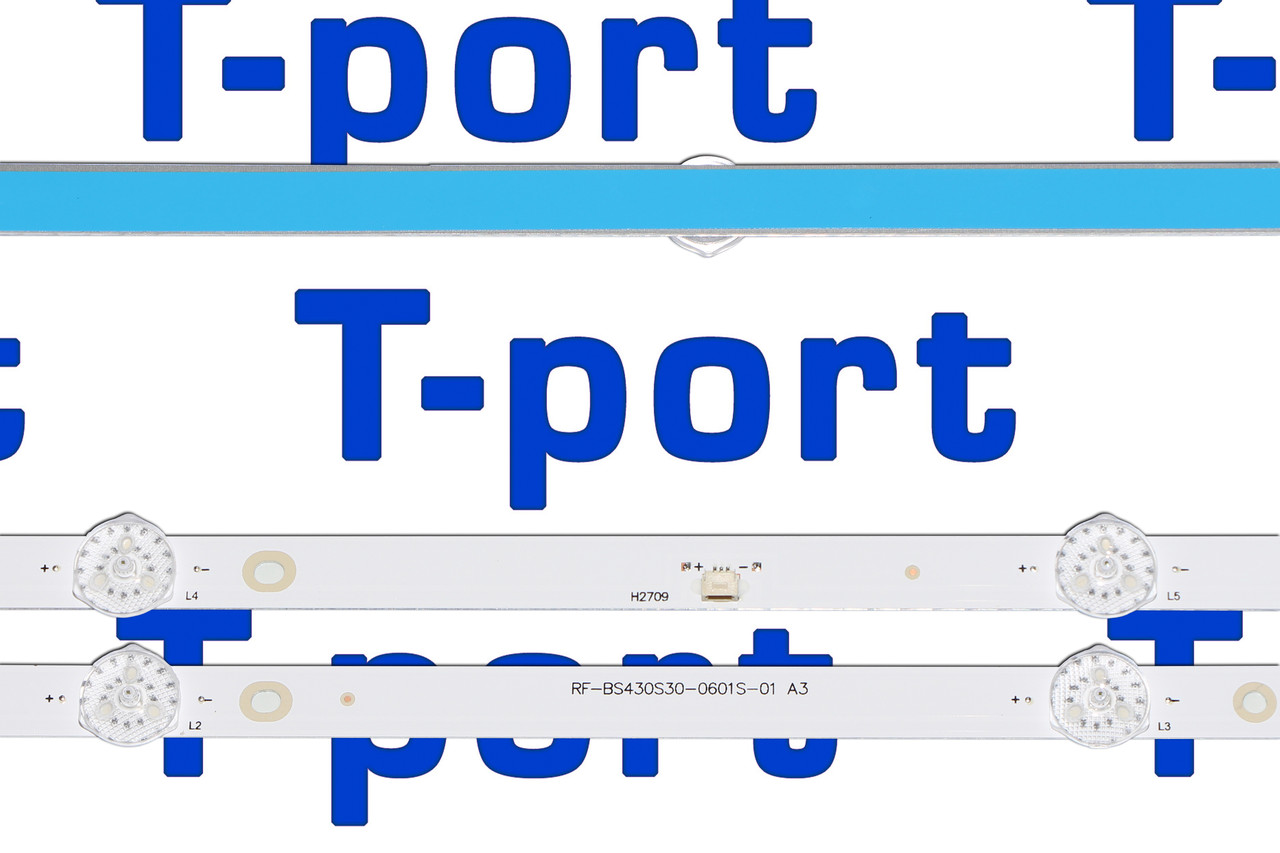 LED підсвітка TV Bravis 43'' RF-BS430S30-0601S-01 A3 (800mm 6V 6LED) LED-43D5000 Smart+T2 ...