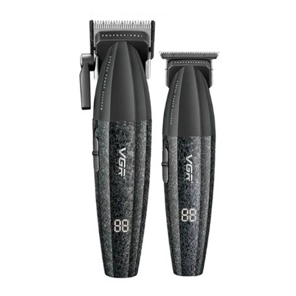 Купить Набір для стрижки (Машинка + тример) VGR Professional Limited Edition Turbo Stone Grey (V ...