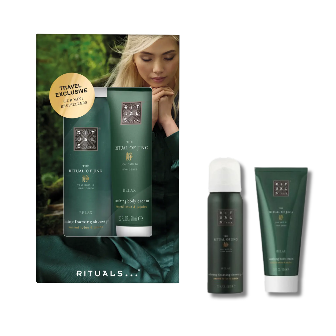 Подарочный набор Rituals of Jing Duo travel set 2 в 1 гель и крем для ...