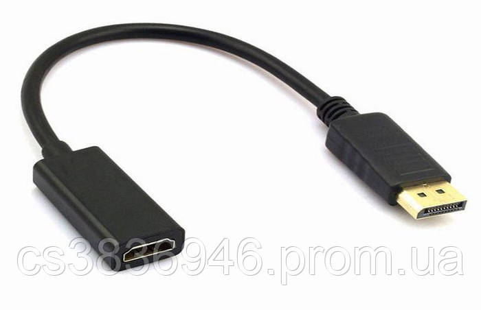Переходник DisplayPort (DP) -> HDMI +аудио, активный адаптер конвертер ...