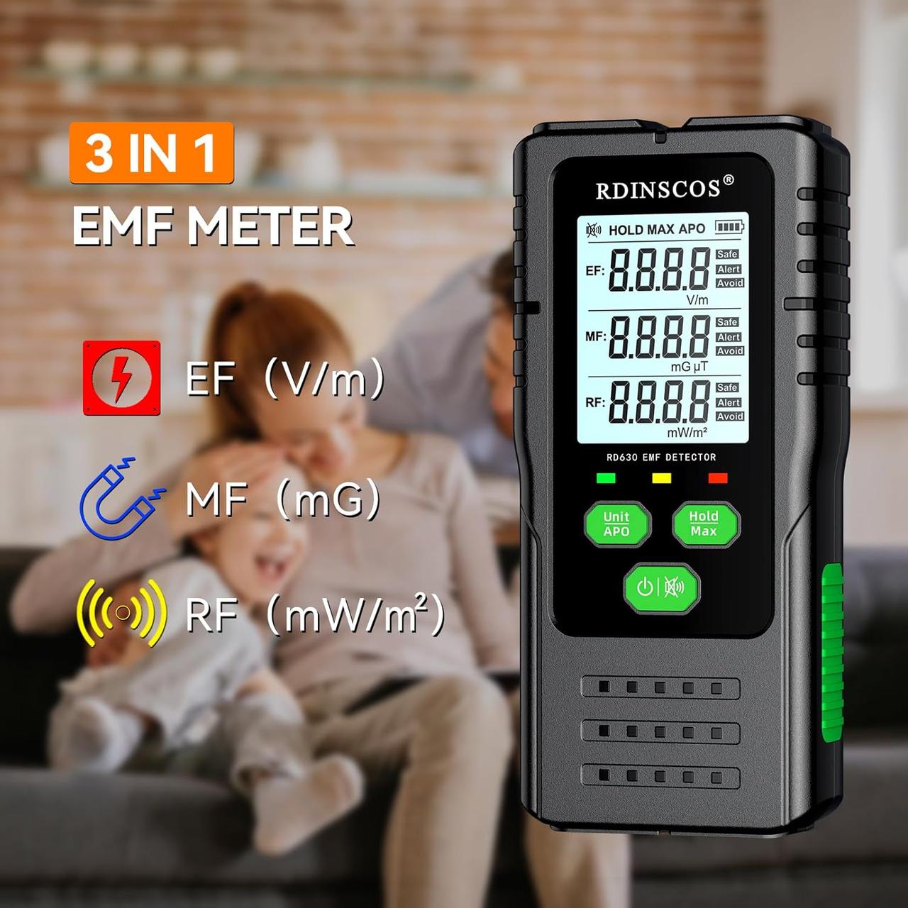 Детектор электромагнитного поля Rdinscos RD630 EMF Detector ...