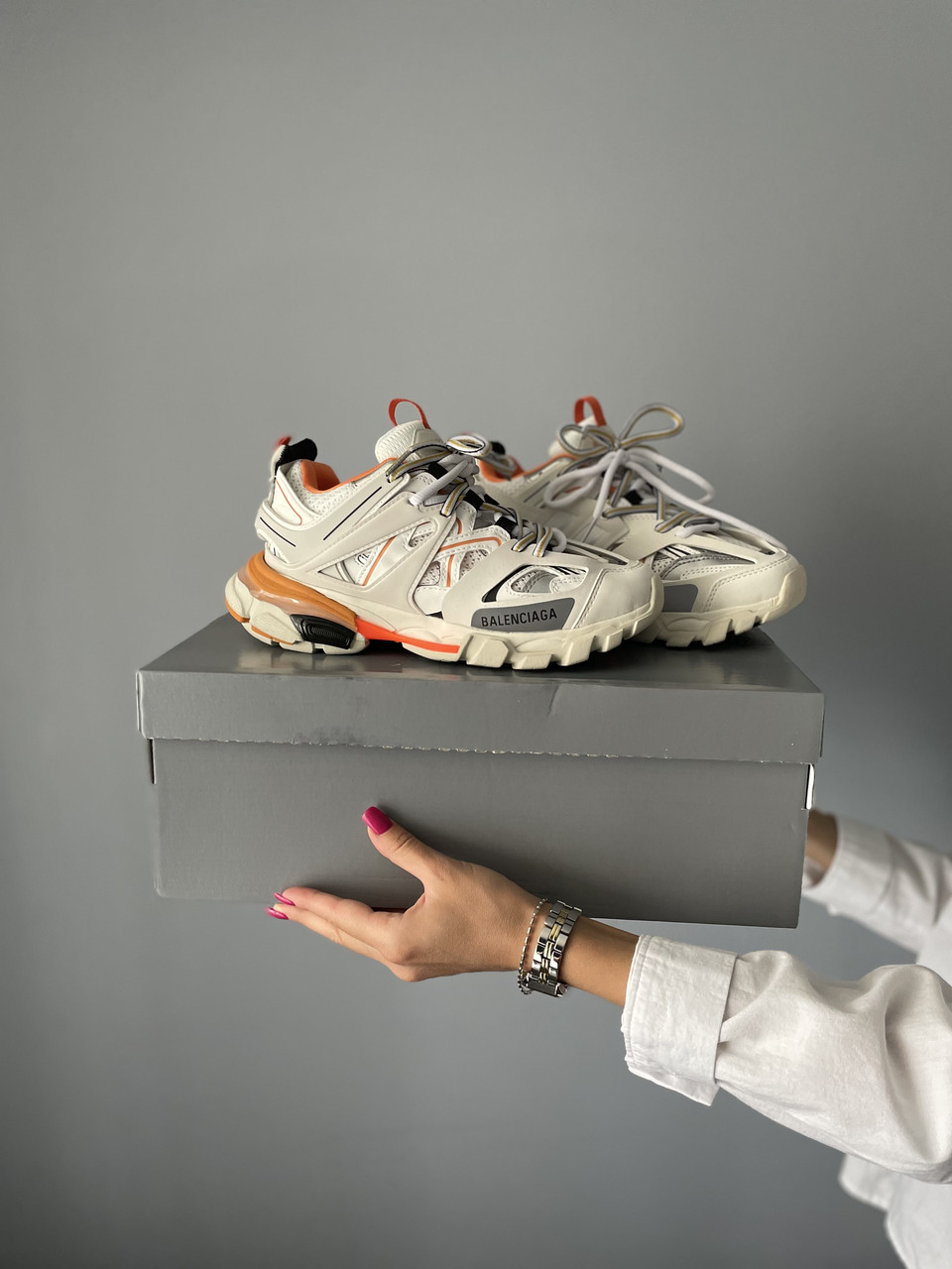 Balenciaga. Balenciaga Track White/orange 36 m top (ID#2292472536 ...