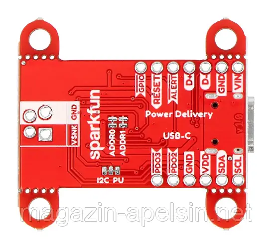 Power Delivery Board - Модуль питания с разъемом USB-C - Qwiic ...