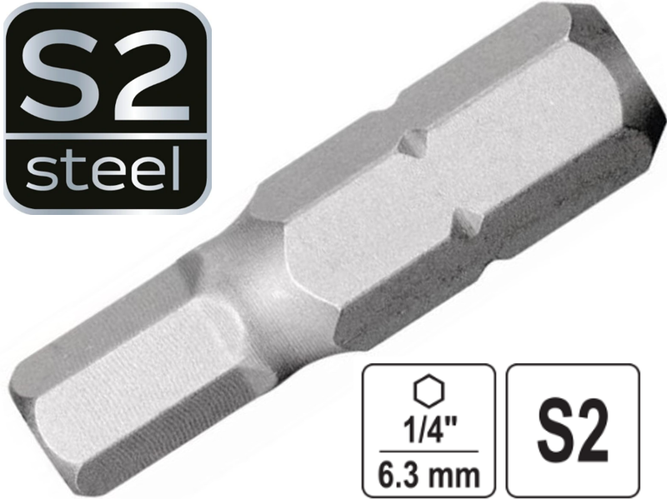 Біта шестигранна S2 HEX 2мм (ID#2292950489), ціна: 22 ₴, купити на Prom.ua