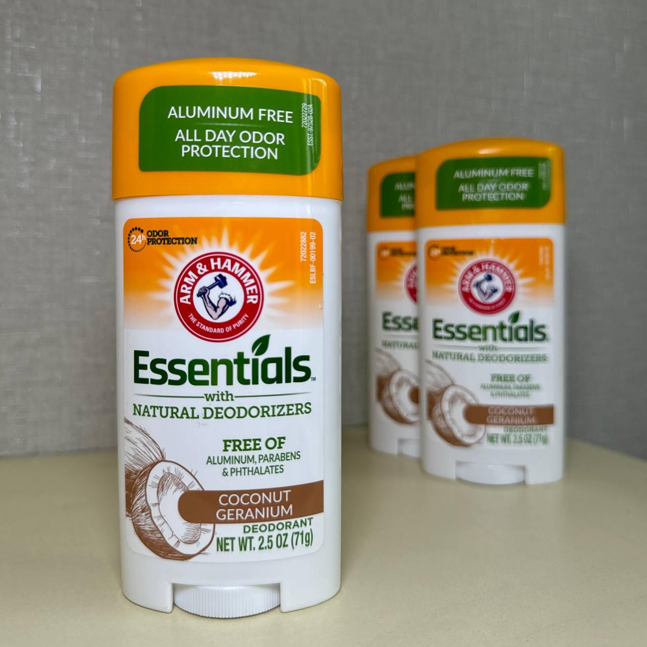 Arm & Hammer, Essentials, дезодорант із натуральними дезодорувальними ...