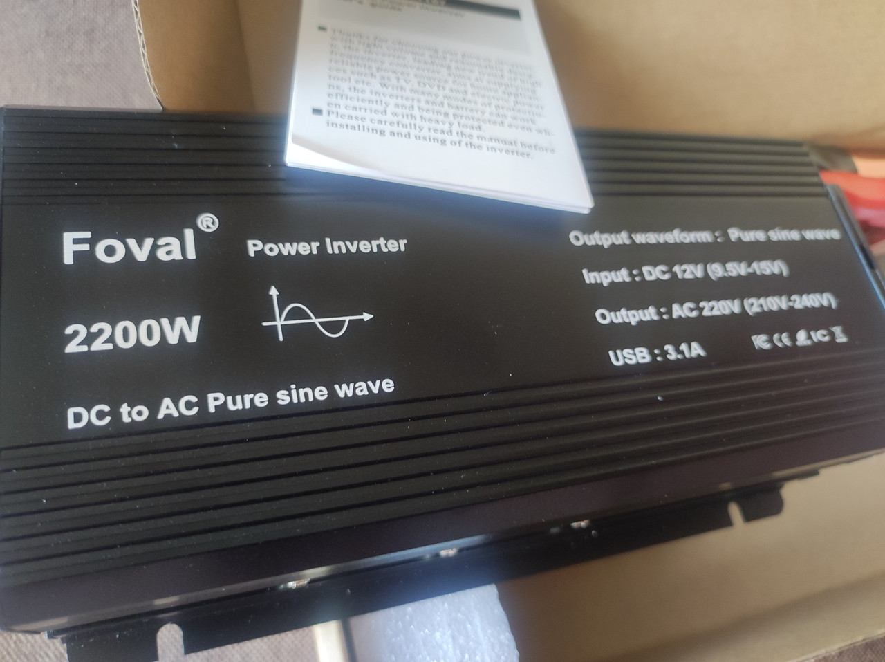 Інвертор Foval 2200 чистий синус 12v/220v Перетворювач напруги (ID#2293391819), ціна: 3350 ...