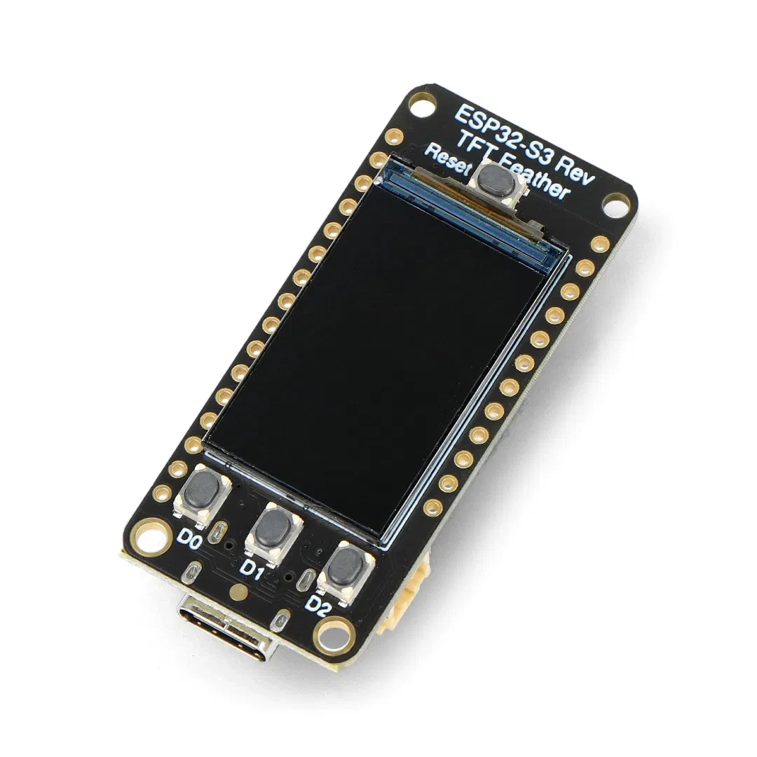 Feather ESP32-S3 Reverse with TFT Display - WiFi Module - 4MB Flash 2MB ...