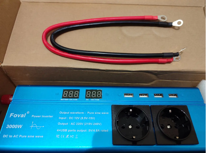 Foval 3000w чистый синус, Инвертор Foval 3000вт, Преобразователь ...