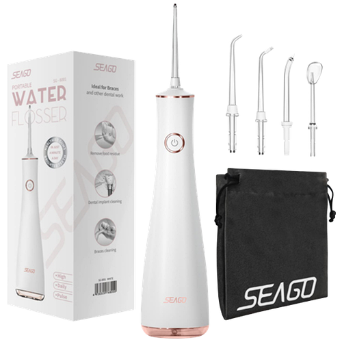 Ирригатор Seago SG-8001 Белый Портативный (5 нас.) (ID#2296234236 ...