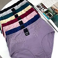Жіночі бавовняні трусики високої посадки великих розмірів. 6XL 7XL 8XL Зручні трусики батал ...