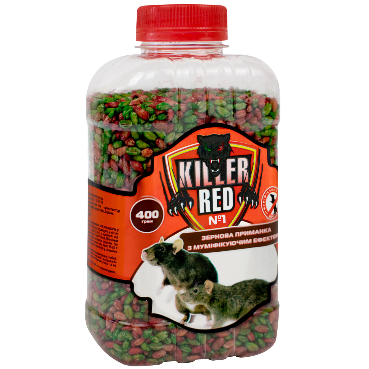 Зерно от крыс и мышей Red Killer микс 400 г - купить по лучшей цене в ...