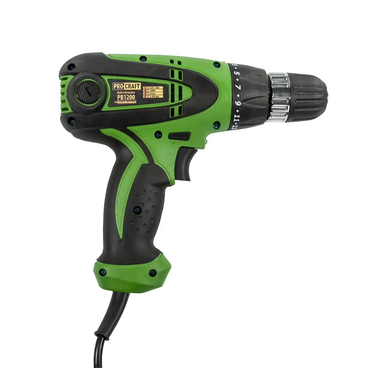 Мережевий дриль-шуруповерт PROCRAFT PB1200 електричний Дрилі-шуруповерти мережеві електричні hjk ...