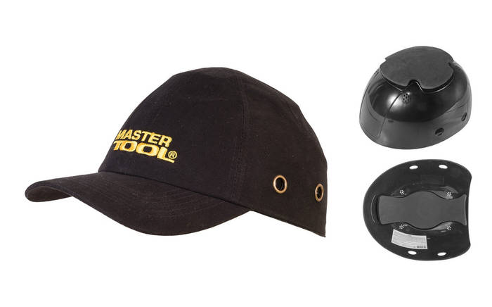 Каскетка захисна MASTERTOOL х/б ABS EVA-54-59 II-EN 812 чорна 81-2000 (ID#2297832065), ціна: 384 ...