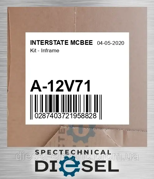 12V71 Detroit Diesel Ремкомплект двигуна Kit - Inframe, ціна: 129160.75 ...