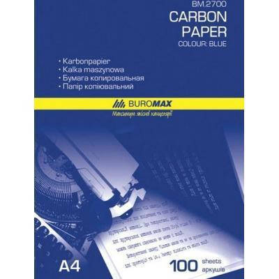 Бумага копировальная Buromax 210x297мм, 100sheets, blue (BM.2700) MM ...