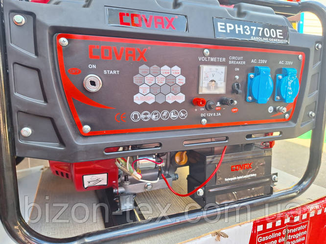 Генератор бензиновий COVAX EPH37700E (3 кВт) 1-фазний з електростартером +AVR (ID#2270135457 ...