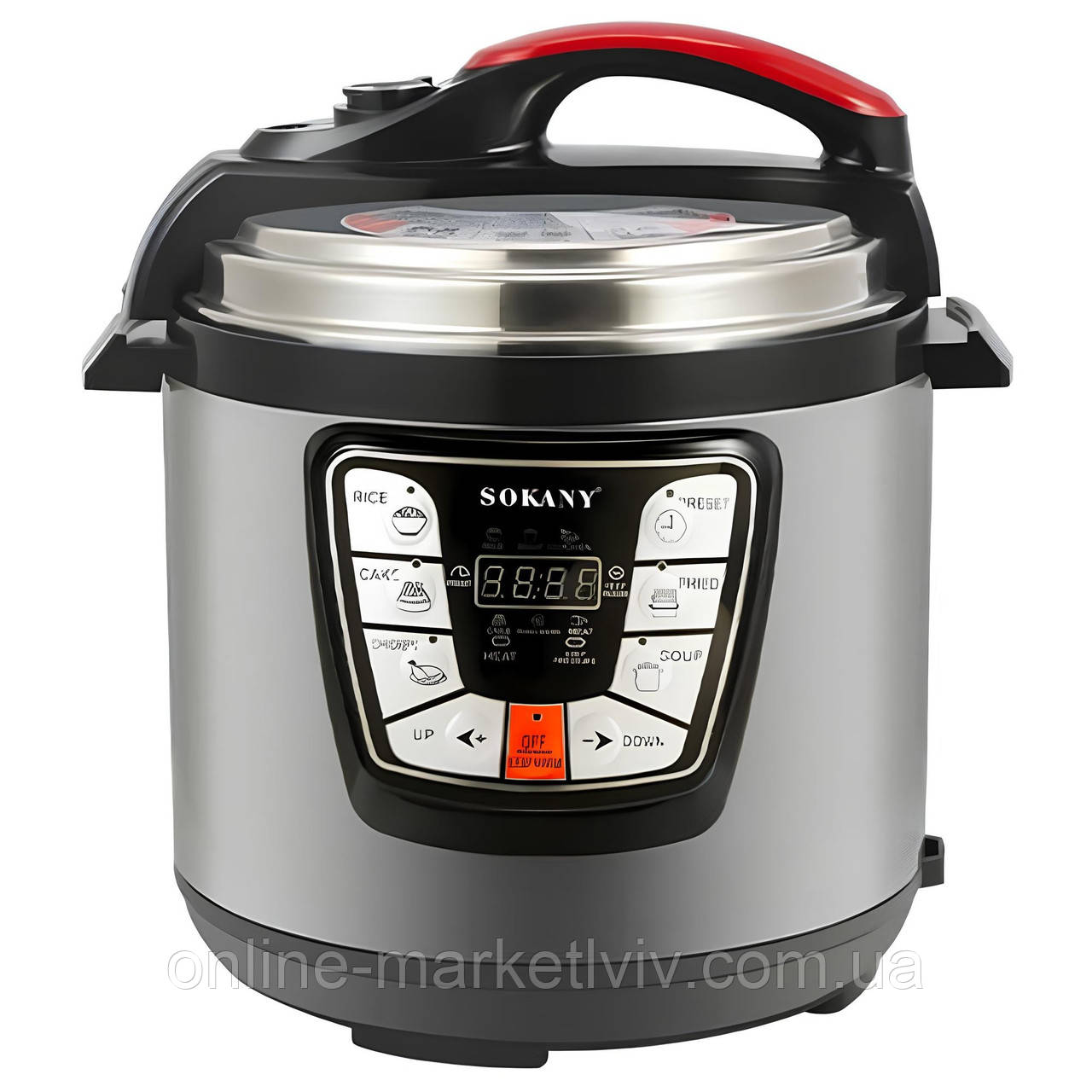 Купити Мультиварка скороварка 6л, 10 програм, 1000Вт, SK-2401 / Багатофункціональна мультиварка ...