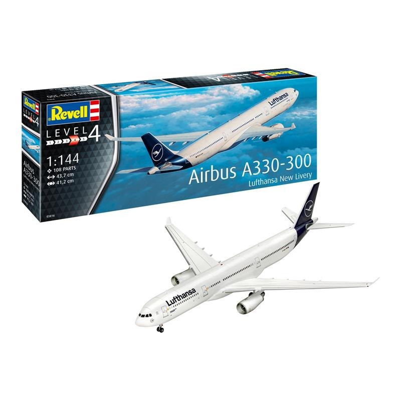 Збірна модель Літак Airbus A330-300 Lufthansa Revell RVL-03816 рівень 4 ...