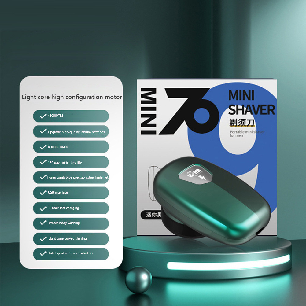 Мини бритва со встроенным аккумулятором для щетины, Электробритва ...