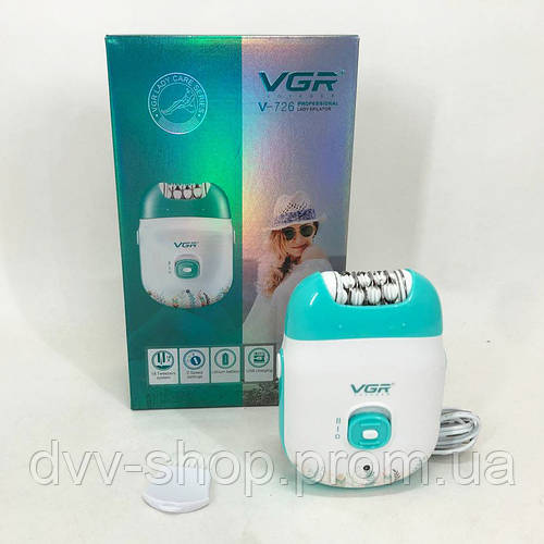 Эпилятор женский для лица и линии бикини VGR V-726, Женская электробритва для удаления волос KL ...