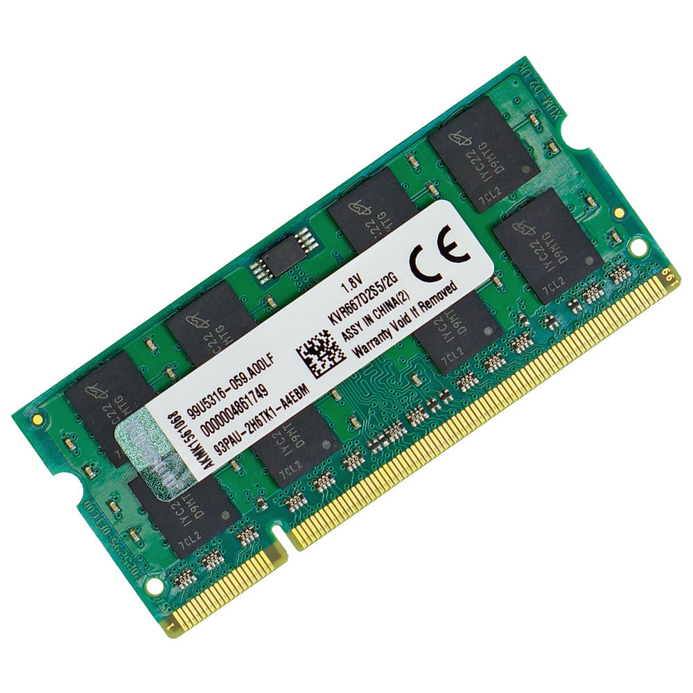 Оперативная память для ноутбука Ddr2 667 2gb Sodimm Pc2 5300 Kvr667d2s5