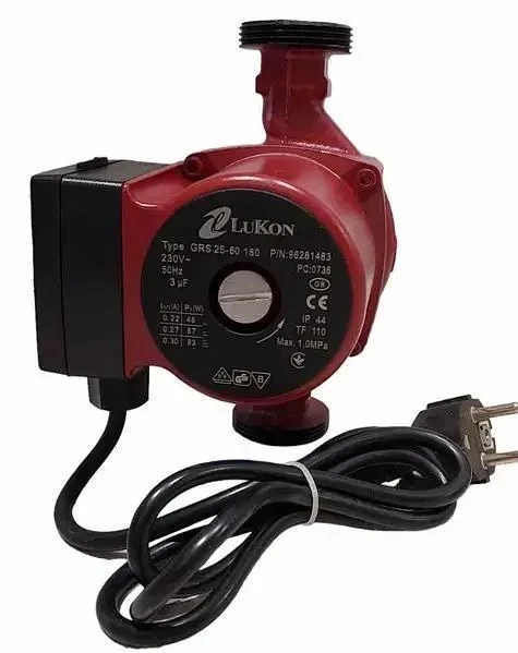Циркуляционный насос LUKON GRS 25-60 180 для системы отопления с ...