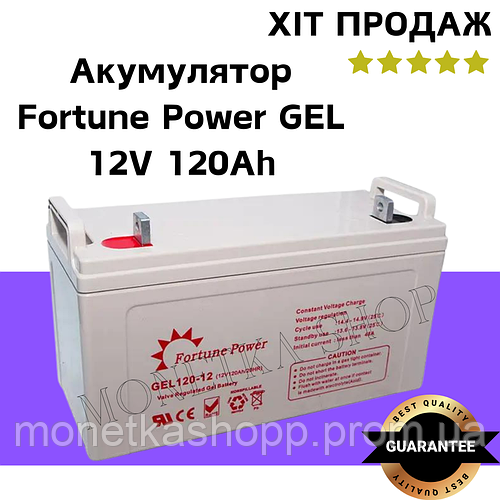 Аккумулятор гелевый Fortune Power 12V 120Ah Solar Power GEL Battery для ...