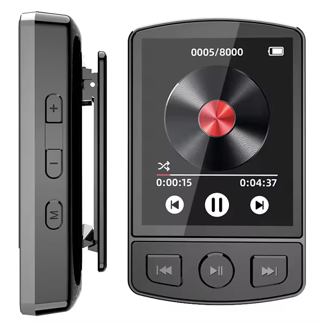 MP3 плеер A7 Bluetooth 5.2 Hi-Fi 32Gb с клипсой, FM радио и диктофоном ...