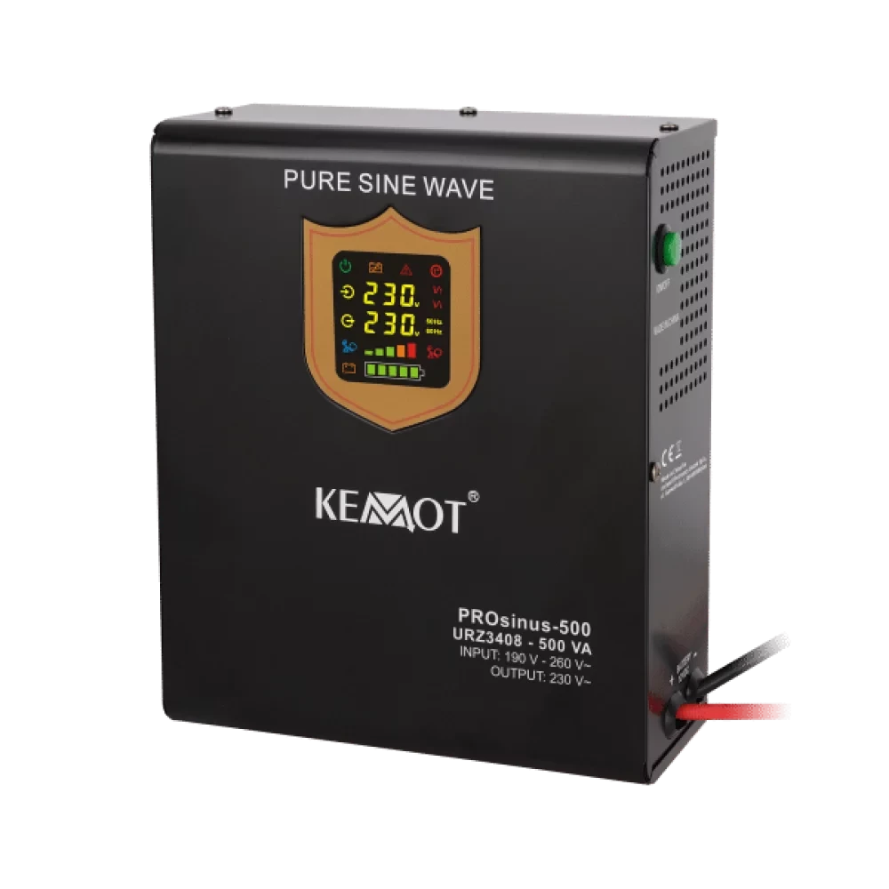 Настенный инвертор KEMOT PROsinus-500, преобразователь чистой синусоиды ...