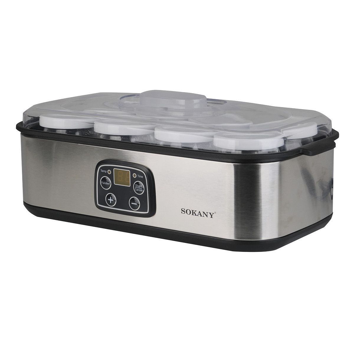 Йогуртниця електрична 65 Вт з баночками 180 мл та таймером Sokany SK-2303 (ID#2303897401), цена ...