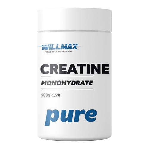 Креатин моногидрат Willmax Creatine Monohydrate (500 г, без вкуса ...